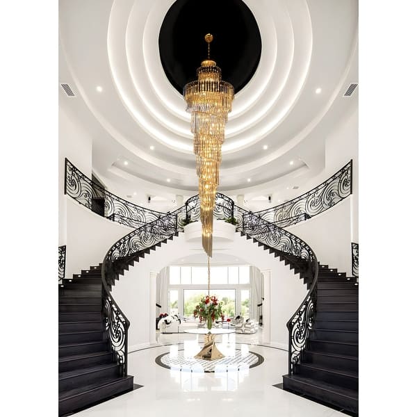 Crystal Chandelier 43 Lights 32" Wide for halway & high ceiling - Bed ...