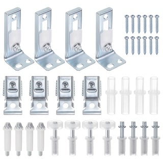 4Pack Bifold Door Hardware Kit Include Top & Bottom Pivot, Bracket ...