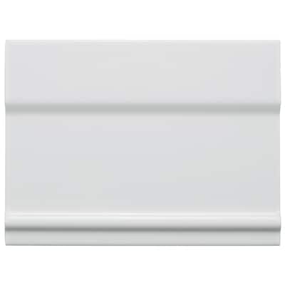 Merola Tile Santorini Zocalo Blanco 5-7/8" x 7-7/8" Ceramic Wall Trim ...