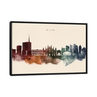 iCanvas "Milan Desert Skyline" by WallDecorAddict Framed Canvas Print ...