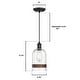 Westinghouse Lighting Tarrant One Light Indoor Mini Pendant, Black ...