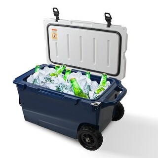 50 Qt Portable Car Refrigerator, Heavy Duty Hard Ice Freezer Cooler ...
