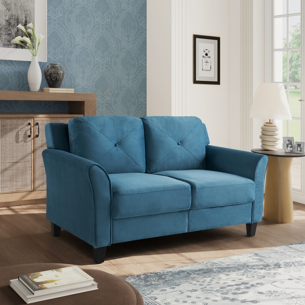 Blue loveseats for sale store