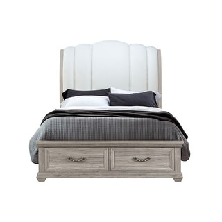 Rowan Natural Queen Bed With Storage - Bed Bath & Beyond - 41229839