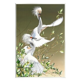 Stupell Egrets Flapping Wings Wall Plaque Art Design By Christine ...