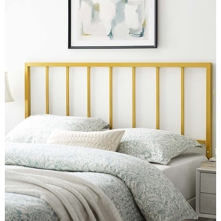 Kenvil Classic Queen Size Gold Metal Headboard - Bed Bath & Beyond ...