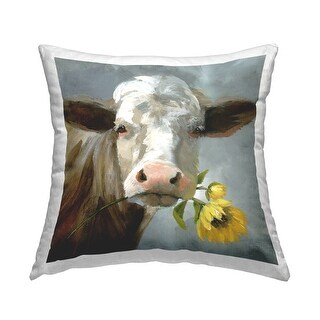 Stupell Cow & Sunflower Sprig Design by Nan - Bed Bath & Beyond - 40181412