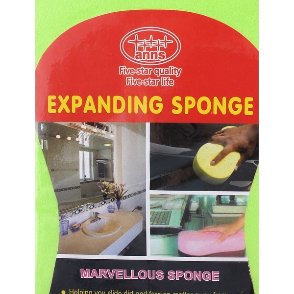 Durable Practical Expanding Bone Shaped Car Wash Sponge Green - Bed ...
