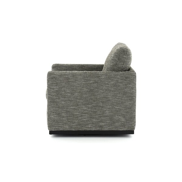 Grona Contemporary Earth Swivel Accent Chair 30 W x 33 D x 32 H