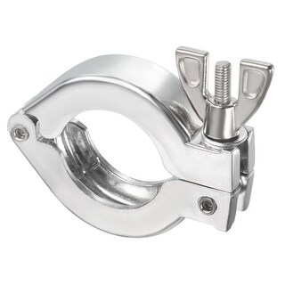 KF-25 Vacuum Clamp, 1 Pack Hose Clamp with Wing Nut for Ferrule, Silver ...