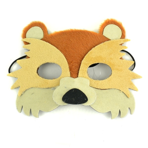 8" Yellow and Orange Furry Fox Mask - Bed Bath & Beyond - 22626635