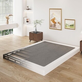 3 Inch California King Box Spring, Low Profile, Heavy Duty Metal Bed ...