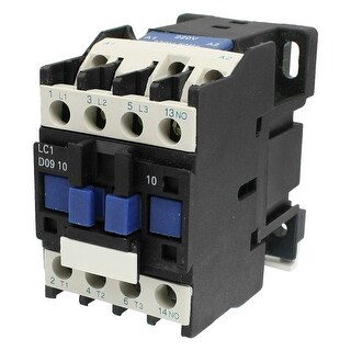 35mm DIN Rail Motor Control 3 Pole One NO 220V Coil AC Contactor - Bed ...