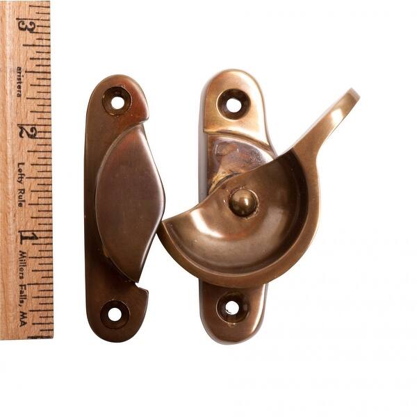 Traditional Solid Brass Window Sash Lock Antique Brass Renovators ...