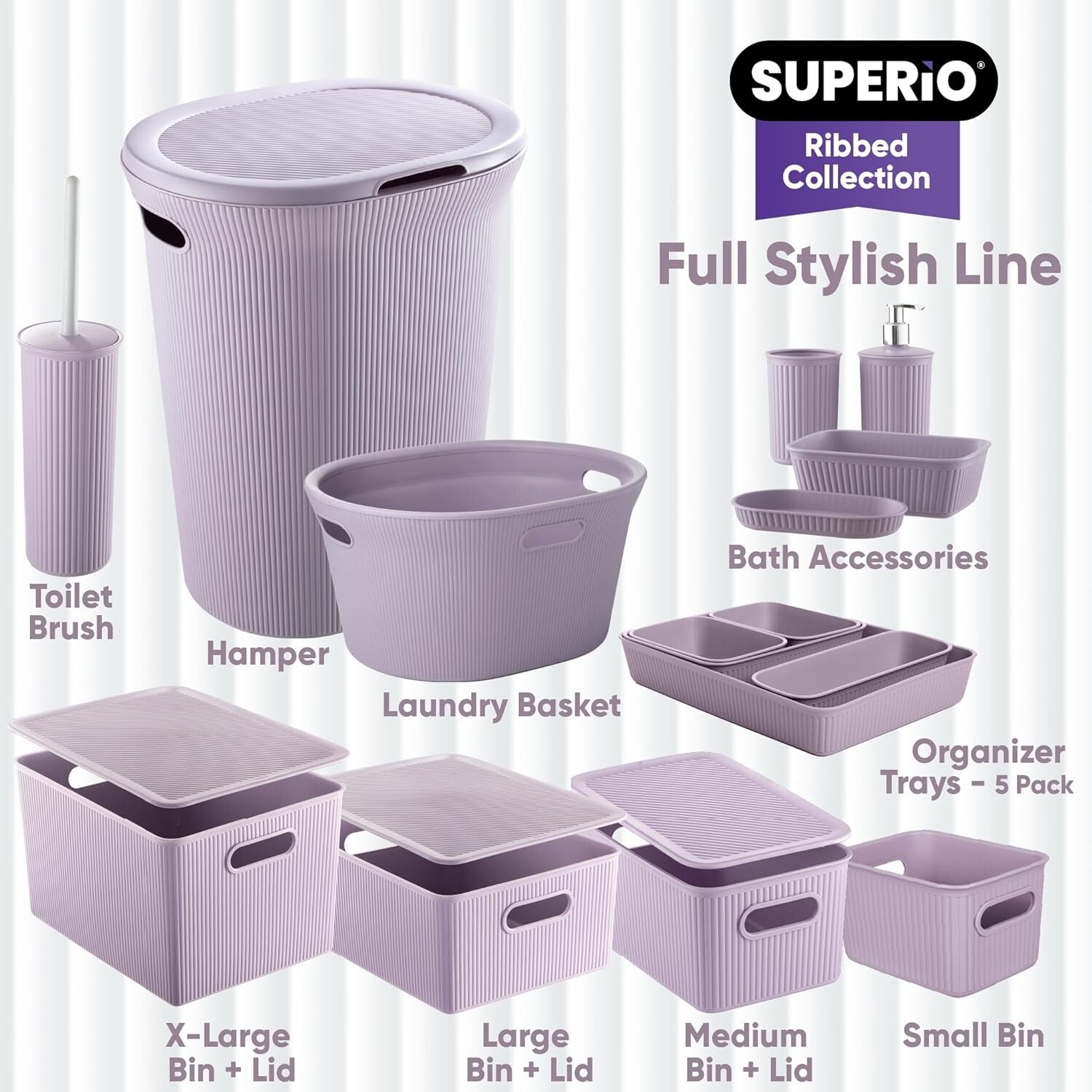 Purple linen basket store