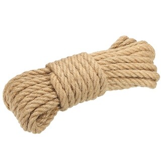 Jute Twine 12mm, 33 Feet Long Brown Twine Rope for DIY Subjects - Bed ...