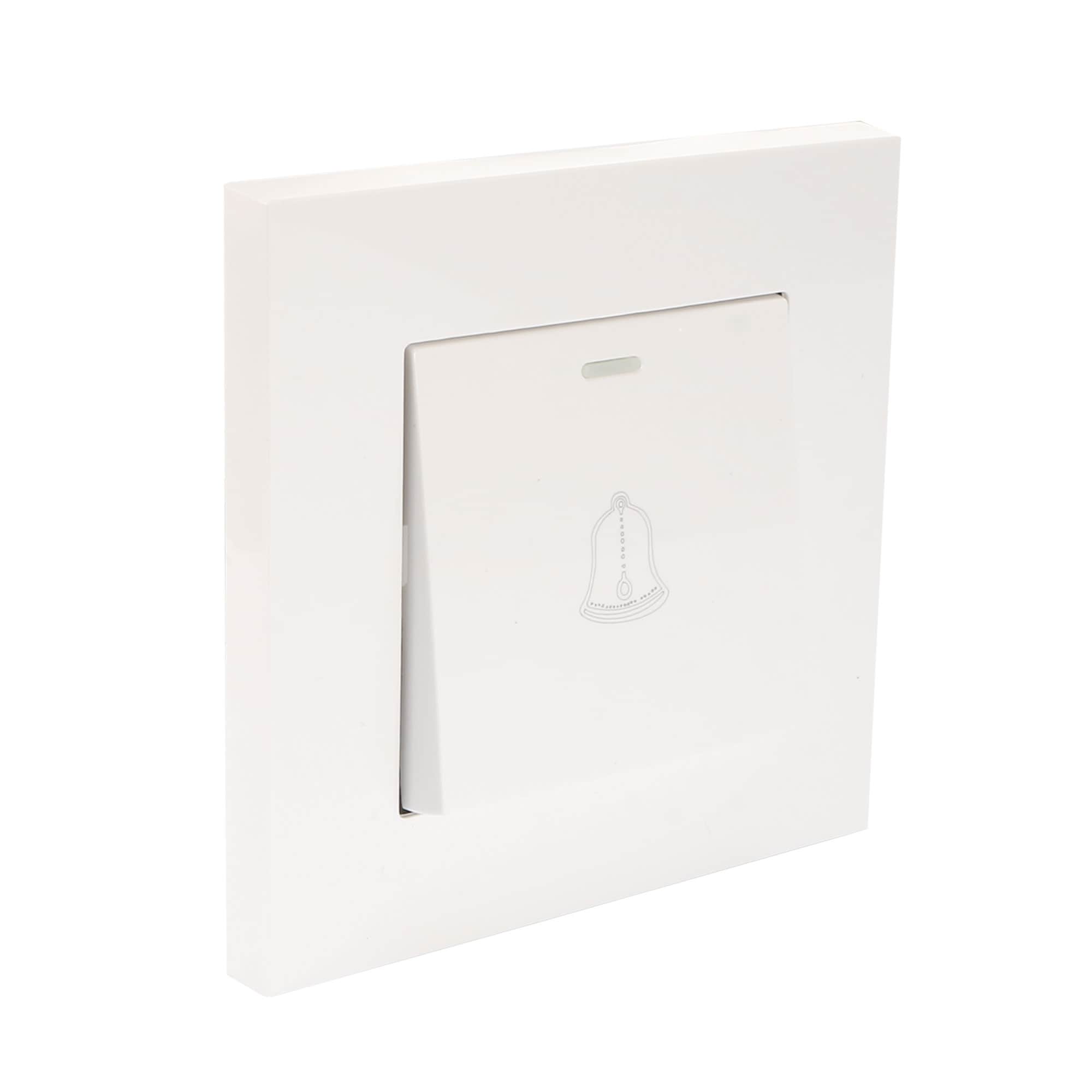 Doorbell Push Button Switch Black AC 250V 16A PC Panel Brushed ...