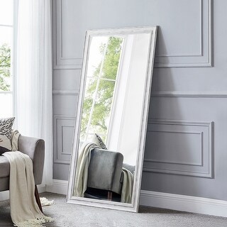 Joyce Weathered Bevel Floor Mirror Full Length Mirror Standing Mirror ...