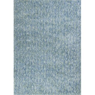 2' x 4' Polyester Seafoam Heather Area Rug - 3'6" Round - Bed Bath ...