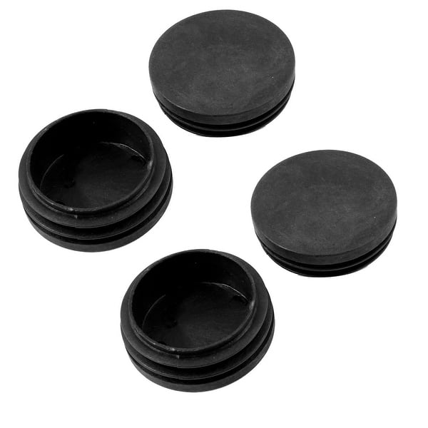 Unique Bargains 4 x Black Plastic 50mm Dia Round Tubing Tube Insert ...