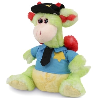 DolliBu Dragon Police Officer Plush Toy with Cop Uniform and Cap - 8 ...
