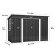 Moasis 9.1x4.2ft Large Tool Storage Shed with Window - Bed Bath ...