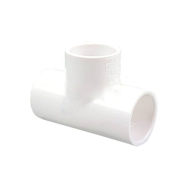 1 in. White Plastic PVC Tee - Bed Bath & Beyond - 39110697
