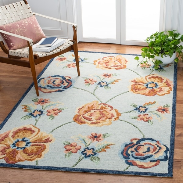SAFAVIEH Handmade Metro Lubna French Country Wool Rug - Bed Bath ...