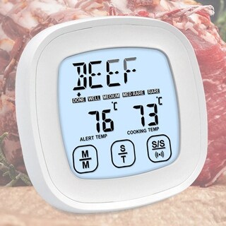 Kitchen Food Cooking Probe Thermometer Waterproof Lcd Display ...