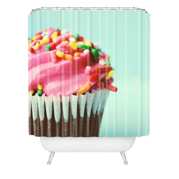 Allyson Johnson Pink Cupcake Photograph Shower Curtain - Bed Bath ...