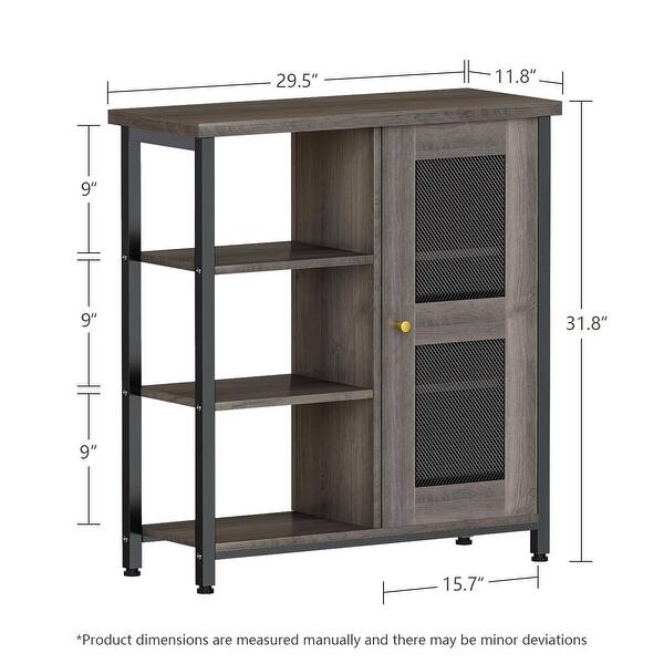 6 Shelves Free Standing Entryway Cabinet - 29.5 L x 11.8 W x 31.9 H ...