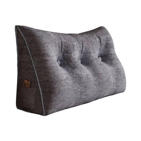 WOWMAX Bed Rest Wedge Bolster Daybed Dorm Bunk Bumper Reading Pillow ...