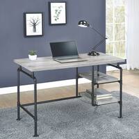 Modern Industrial Design Home Office Computer Writing Desk with Metal ...