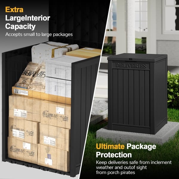 Outdoor Living Lockable Package Delivery and Storage Box - On Sale ...
