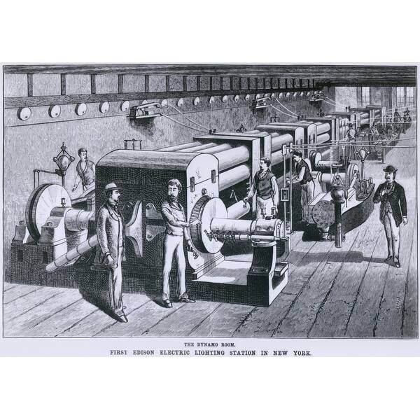 The Dynamo Room In The First Edison Electric Lighting Station At The ...