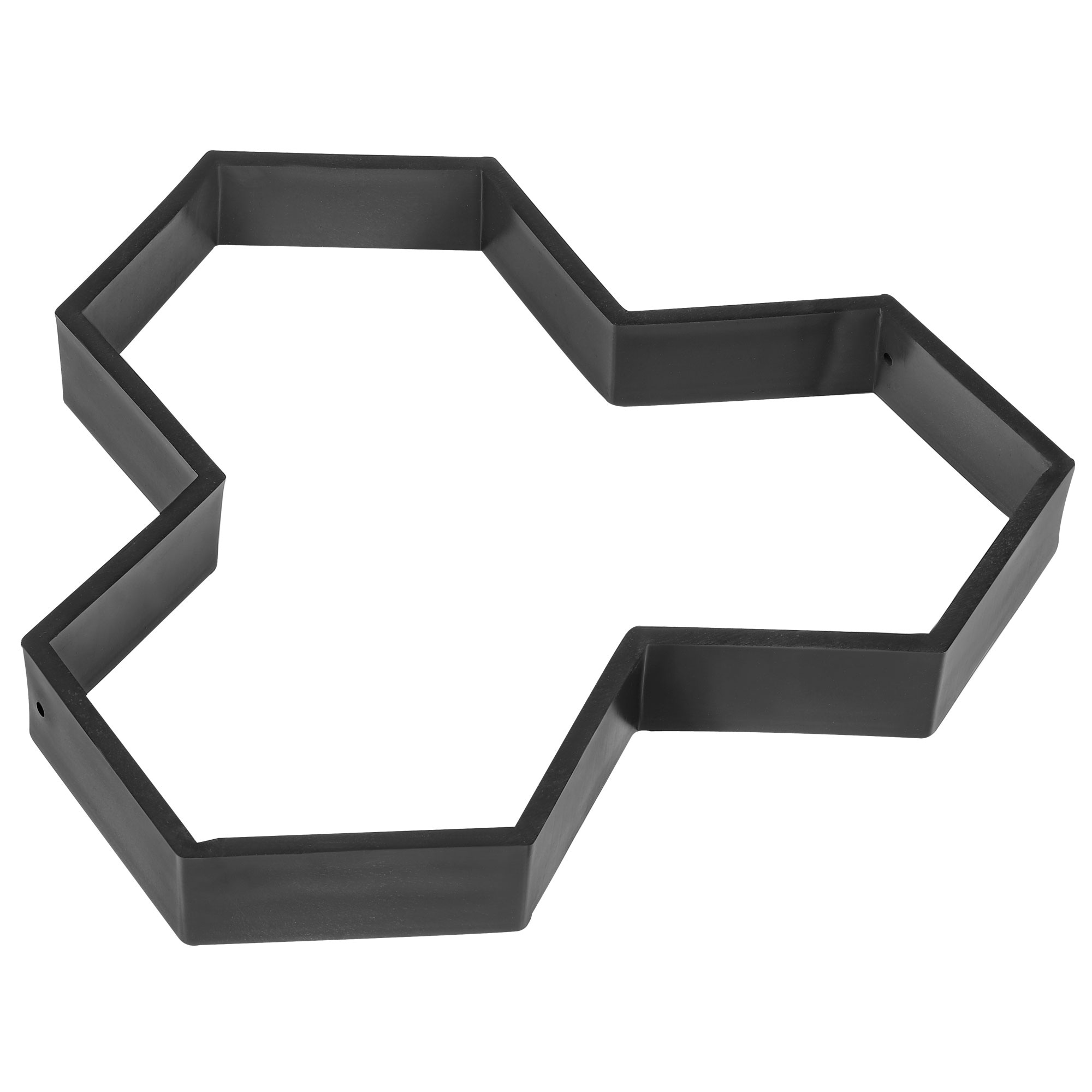 Walk Maker Rectangle Concrete Cement Stepping Stone Path Paver - Black ...