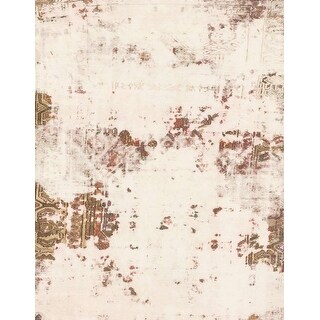 Ahgly Company Machine Washable Abstract Pastel Orange Area Rugs - Bed ...