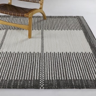 Ensio Modern Color Blocked Striped Area Rug - Bed Bath & Beyond - 34532417