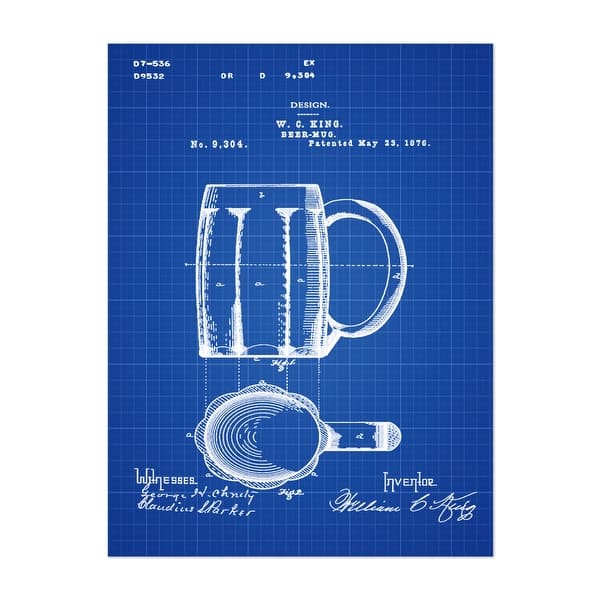 Udaipur Rajasthan India Beer Mug Blueprint Alcohol Art Print/Poster ...