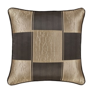 J. Queen New York Brando Bronze 20" Square Decorative Throw Pillow ...