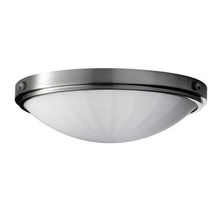 Feiss FM353 Perry 2 Light 15" Flush Mount Ceiling Fixture with White ...