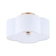 CO-Z 4 Light Clover Semi-Flush Mount Ceiling Light - Gold & White - Bed ...