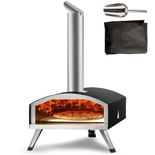 Portable Stainless Steel Outdoor Pizza Oven with 12 Inch Pizza Stone ...