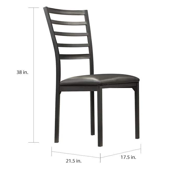 Darcy II Espresso Contoured Metal Dining Chairs (Set of 4) by iNSPIRE Q ...