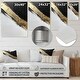Designart "Minimal Joy In Black And Gold I" Abstract Painting Metal ...