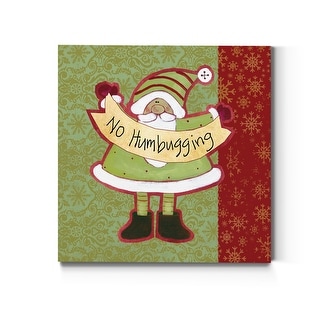 Santa Humbug-Premium Gallery Wrapped Canvas - Ready to Hang - Bed Bath ...