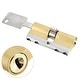 35/35 (70mm Overall) European Double Lock Cylinder Door Lock w 8 Keys ...