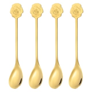 Coffee Spoons, Rose Tea Spoons Stainless Steel - 5inch - Bed Bath ...