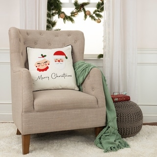 Rizzy Home Santa and Mrs. Claus Throw Pillow - Bed Bath & Beyond - 36356921