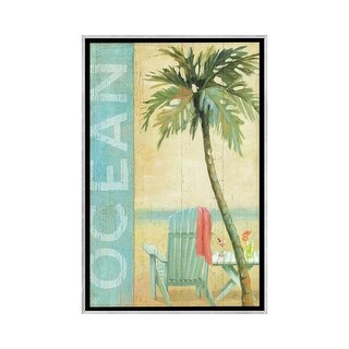 iCanvas "Ocean Beach II" by Daphne Brissonnet Framed - Bed Bath ...